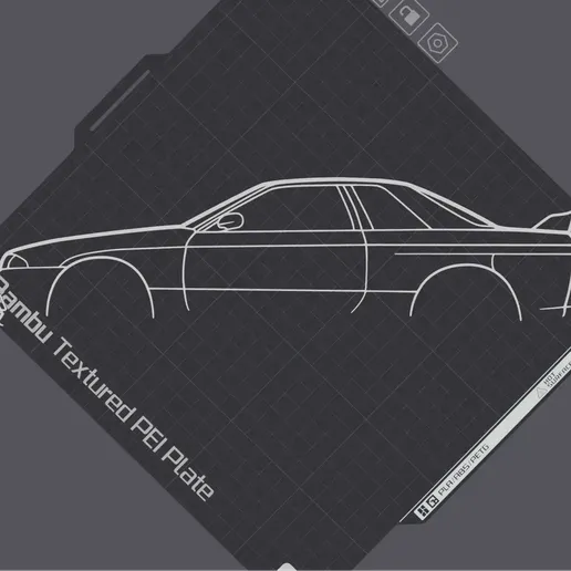 3MF file 1992 Nissan Skyline R32 GT-R silhouette wall art 👤 ・3D ...