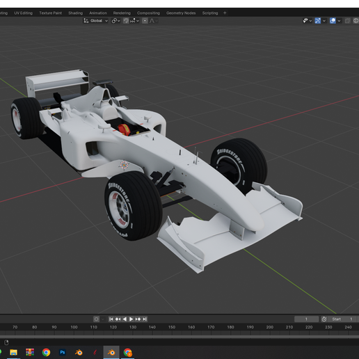 🚗 Ferrari F2002 V1.4・ OBJ File for 3D printing・Cults