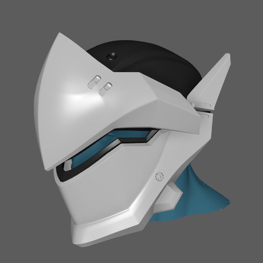 🪖 Genji Helmet Overwatch 3D print model・ STL File for 3D printing・Cults