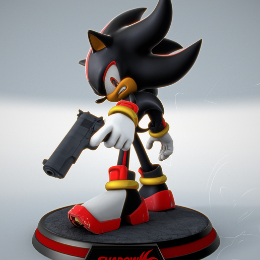 🦔 Shadow the hedgehog statue・ 3D File for 3D printing・Cults