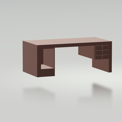 🏢 office desk・Free STL File for ・Cults