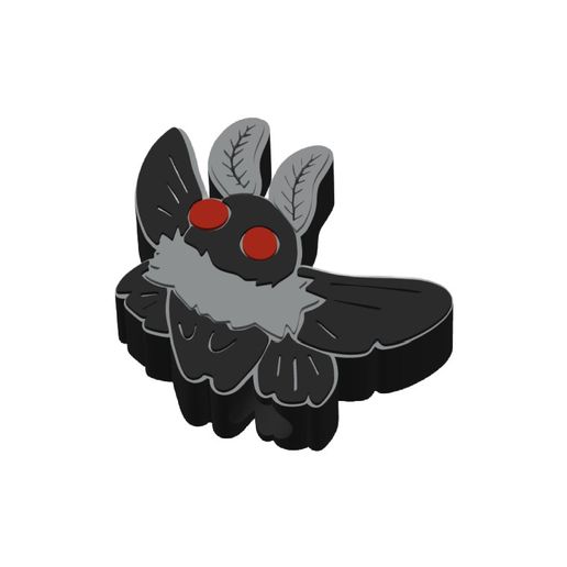 📁 Mothman Straw topper 2 sizes 3MF File included・ 3D File for 3D ...