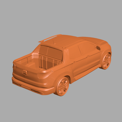 STL file Fiat Toro 2018 🏠 ・Model to download and 3D print・Cults