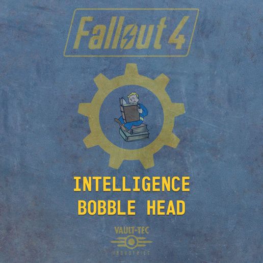 🦸 Fallout 4 - Intelligence Bobblehead・ OBJ File for 3D printing・Cults