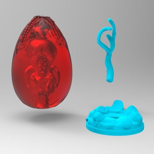 👽 Alien egg・ STL File for 3D printing・Cults