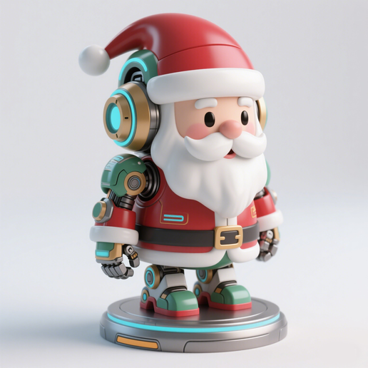 🤖 Robot Sculpture Mech Sculpture Father Christmas・Arquivo STL para ...