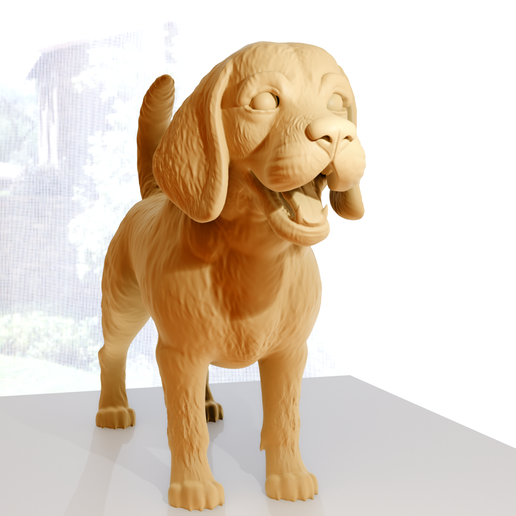 STL file beagle smiling stl 🐕 ・Template to download and 3D print・Cults