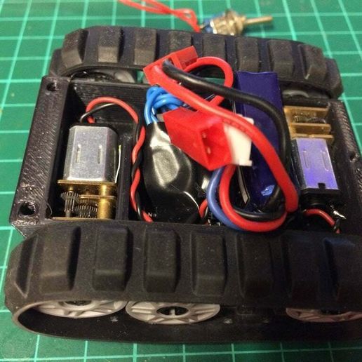 🚁 Mini tracked rover for N20 Motors・Free STL File for ・Cults