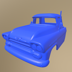 3D print CHEVROLET APACHE 1959 PRINTABLE CAR FRONT BODY • made with ...