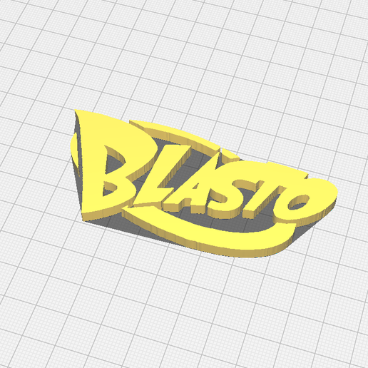 👾 Logótipo BLASTO PS1・Arquivo STL para Impressão 3D・Cults