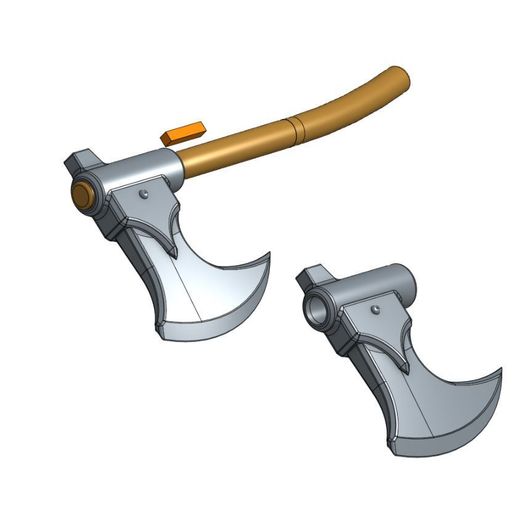 🪓 Oblivion Remastered Inspired Iron Axe Prop・ 3D File for 3D printing・Cults