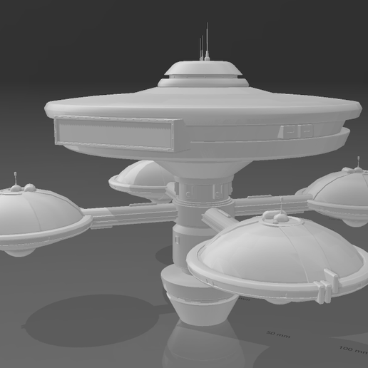 🖖 STO - Federation - Starbase - TOS ERA Type 1・Free STL File for 3D ...