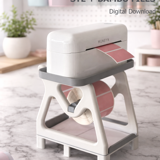 🏷️ STL and Bambu files - Thermal Label Printer Maker Holder with ...