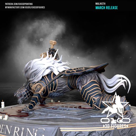 💍 Maliketh Elden Ring・ 3D File for 3D printing・Cults