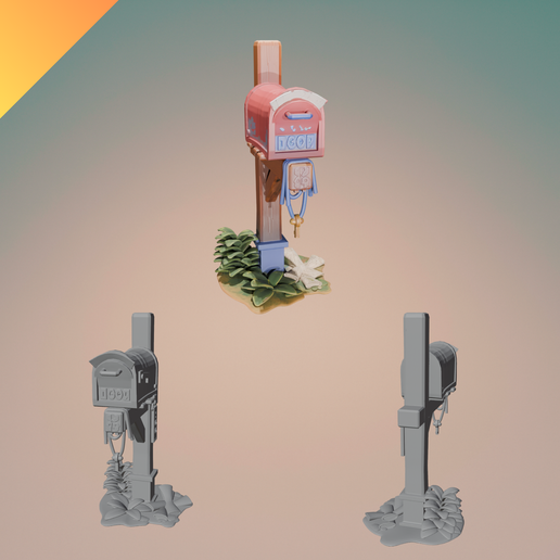 📫 Fantasy Mailbox – STL, OBJ, GLB – 3D Printable Decorative Mailbox ...