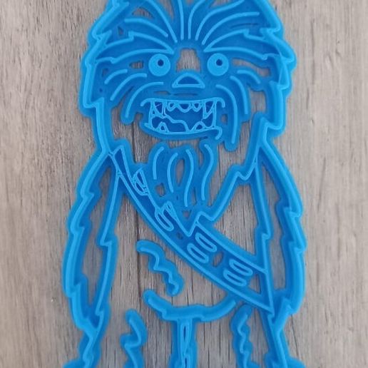 3D file Chewbacca Star Wars Cookie Cutter ⭐ ・3D printable model to ...