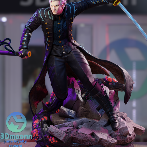 😈 Vergil - Devil May Cry 5・ 3D File for 3D printing・Cults