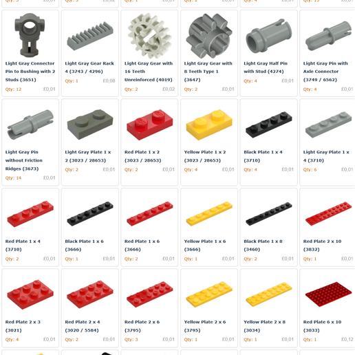 🏎️ 3D parts set LEGO 8845・ 3D File for 3D printing・Cults