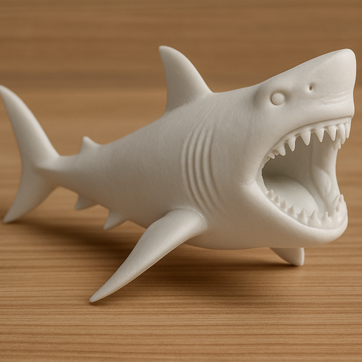 🦈 Attacking Shark・ STL File for 3D printing・Cults