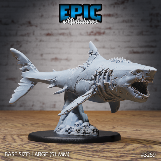 3D file Zombie Shark ‧ DnD Miniature ‧ Tabletop Miniatures ‧ Gaming ...