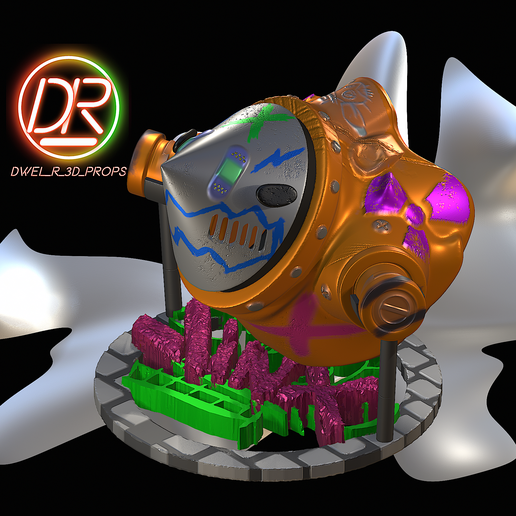 STL file JINX Mask (Concept Fan Art) 🎨 ・Template to download and 3D ...