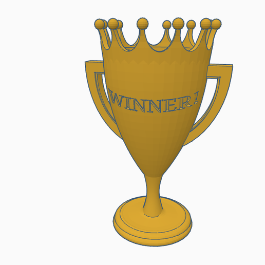 STL file winner trophy 🏆 ・3D printing idea to download・Cults