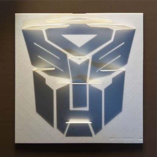 🤖 Transformers Logo Shadow Art - Free STL File (Limited Time)・ STL File ...