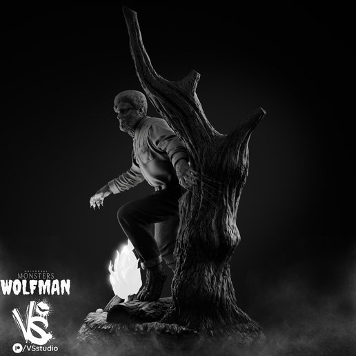 🐺 Wolfman(Monsters)・ 3D File for 3D printing・Cults