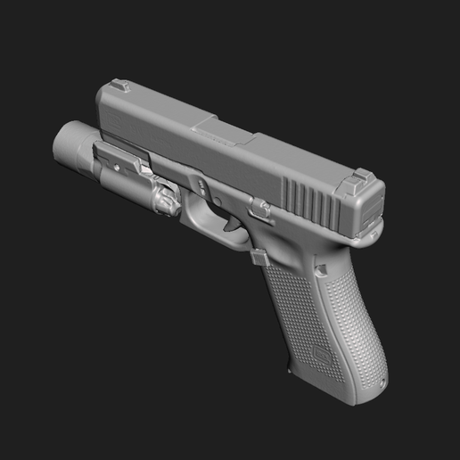 🔫 Glock 19 X Surefire X300 Turbo Real Size Scan 3D Gun Mold・ STL File ...