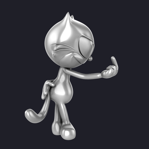 🐱 Felix The Cat 3D MODEL・ 3D File for 3D printing・Cults