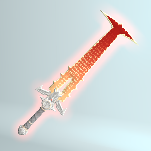 🗿 Crucible Blade Doom Eternal・ STL File for 3D printing・Cults