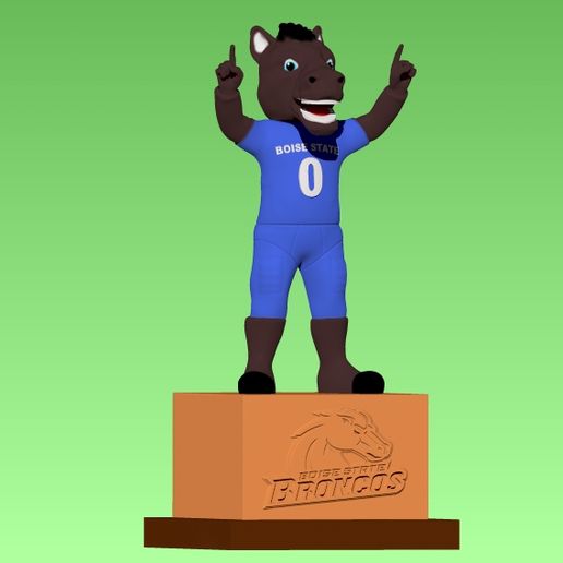 3D file NCAA - Boise State Broncos football mascot statue - 3d Print 🏈 ...