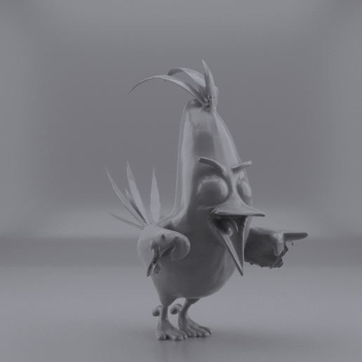 STL file Chuck Angry Birds 😡 ・3D printer model to download・Cults