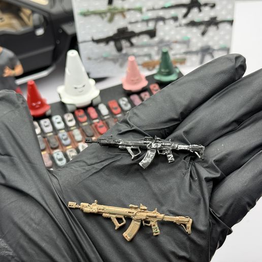 🎄 QBZ-191 automatic rifle fully modified Christmas tree digital model 3 ...