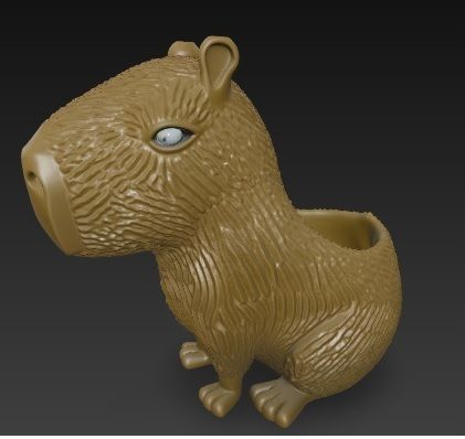 🪴 Capibara planter pot・ OBJ File for 3D printing・Cults