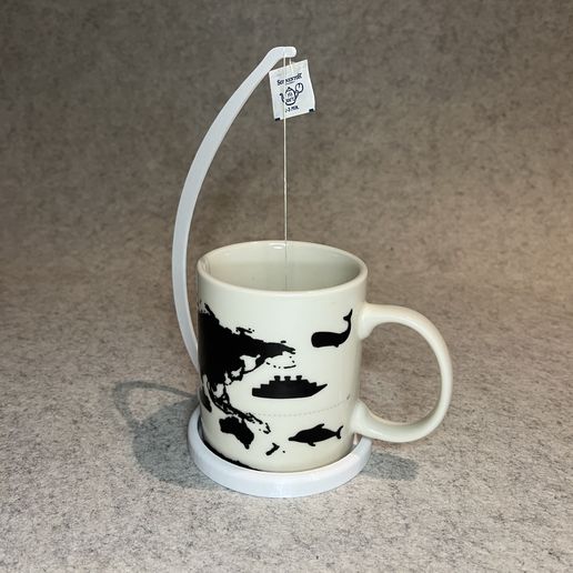 🫖 Tea bag cup holder hook・ STL File for 3D printing・Cults