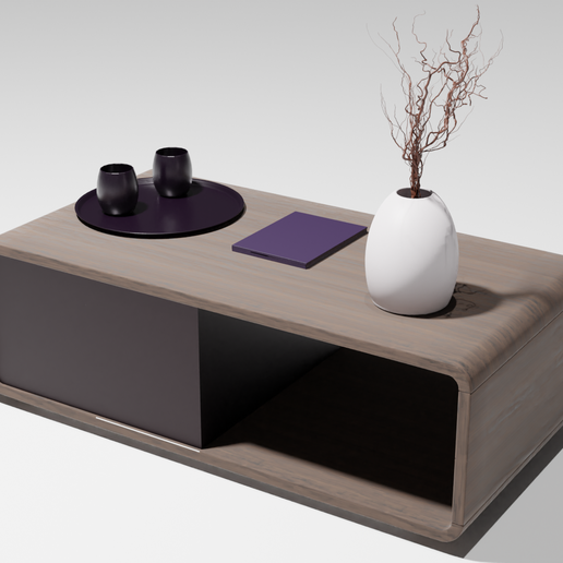3D file Elegant modern table with decorative accessories 🛁 ・3D print ...