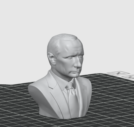 👤 Realistic Vladimir Putin Bust – High-Detail Portrait STL for 3D ...