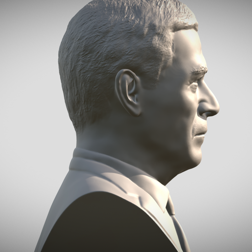 👤 George W Bush bust for 3D printing・ STL File for 3D printing・Cults