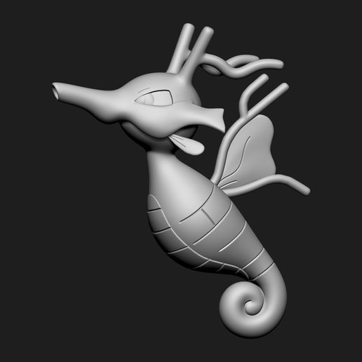 STL file Pokemon - Kingdra with 2 poses 🐉 ・Template to download and 3D ...