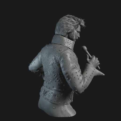 👤 Elvis Aloha From Hawaii Bust・ STL File for 3D printing・Cults
