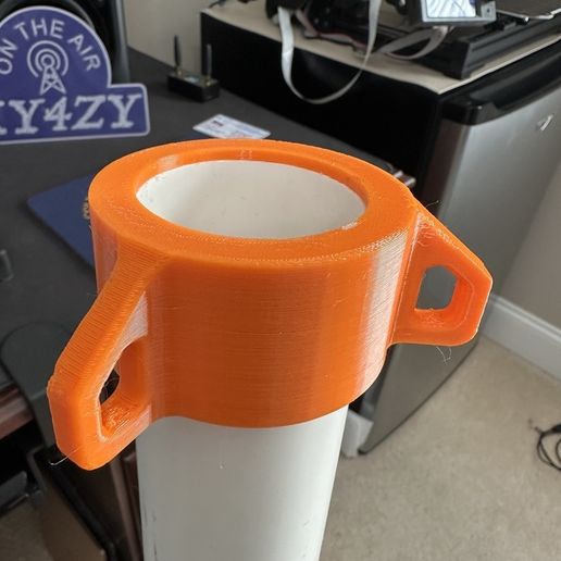 👔 HAM mast mount tie down for PVC pipe・Free 3D File for ・Cults