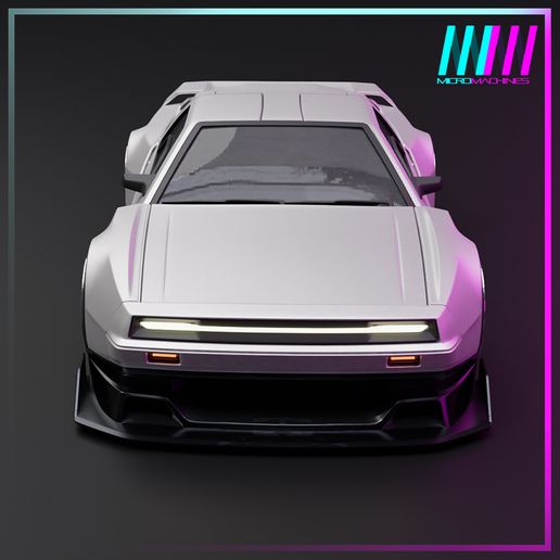 🚗 Custom Widebody Delorean Full MODEL KIT 1/24・ 3D File for 3D printing ...