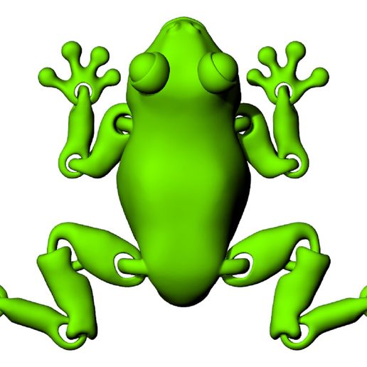 🐸 JUMPING FROG・ STL File for 3D printing・Cults