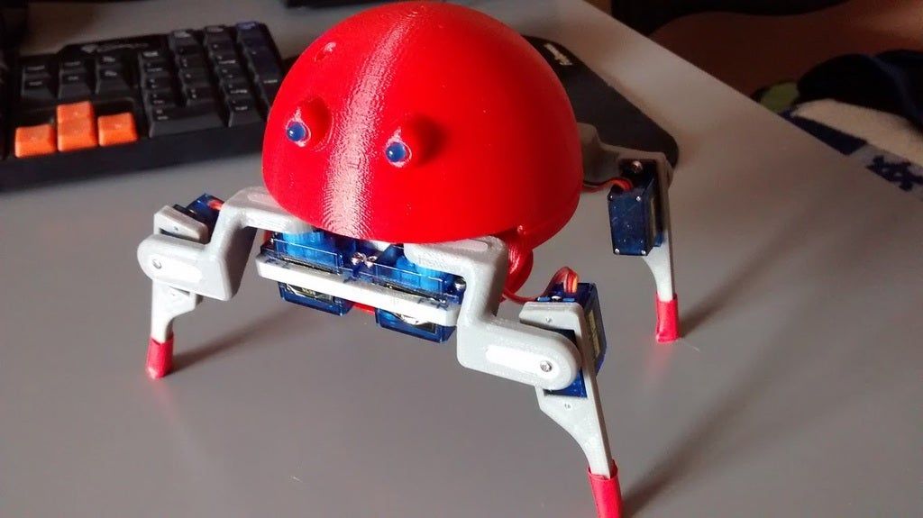 Free STL file Quadruped Spider Robot・3D print design to download・Cults