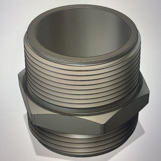 🧵 1.5 inch National Hose Thread to National Pipe Thread Adaptor・Fichier ...