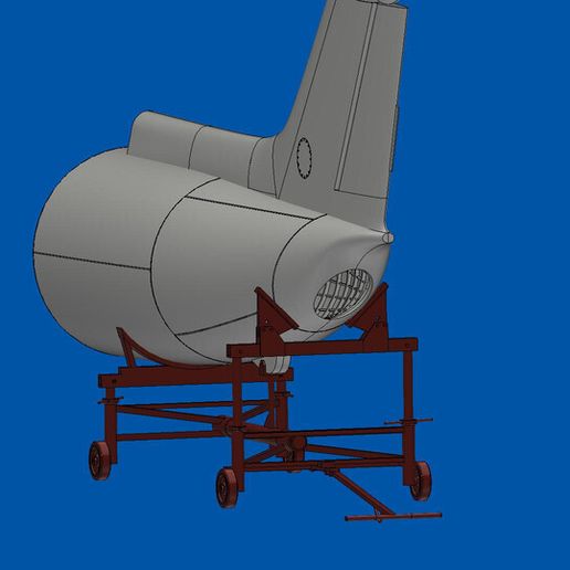 ️ Aircraft fuselage trolley・Free STL File for 3D printing・Cults