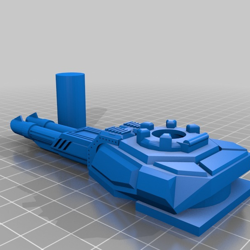 🛰 Space Army double laser canon turret・Free 3D File for ・Cults