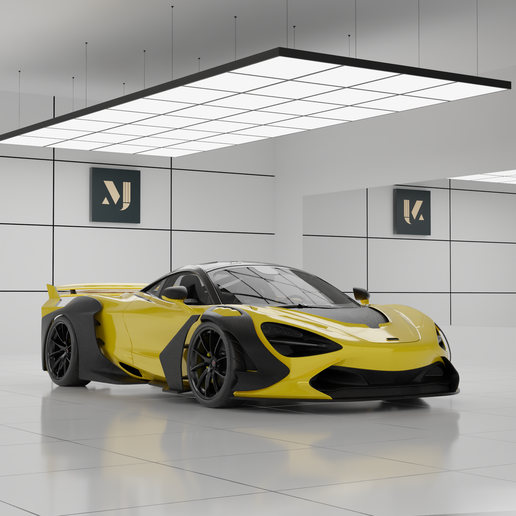 3D file McLaren 720S Galaxy Carbon Fiber (not intended for 3d printing ...