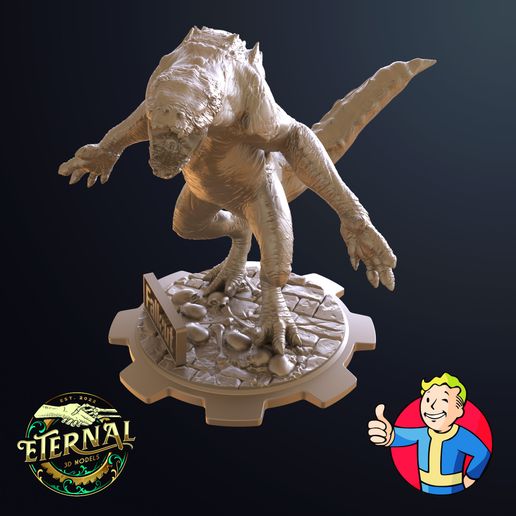 🦸 GATORCLAW DIORAMA - FALLOUT - ETERNAL・ 3D File for ・Cults